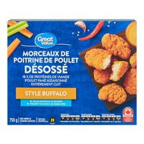 Great Value Boneless Chicken Breast Chunks, Buffalo-Style | Walmart Canada