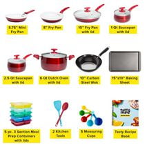 Tasty 24 Piece Titanium Ceramic Non-Stick Cookware Set | Walmart Canada