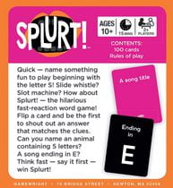 Gamewright Splurt! Portable Party Card Game Think Fast. Say it First ...