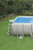 Intex 24 ft x 12 ft x 52 in Rectangular Steel Ultra Frame™ Pool Set ...