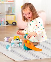 Mega Bloks Peek A Blocks Penguin Slide with Big Building Blocks- 14 ...