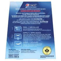 Crest 3DWhitestrips Glamorous White At-home Teeth Whitening Kit, 8 ...