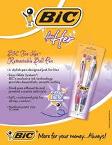 BIC® for Her Pen 2pk Blue | Walmart Canada